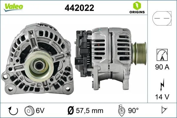 ALTERNATOR VW AUDI 038903018P - European Auto Imports